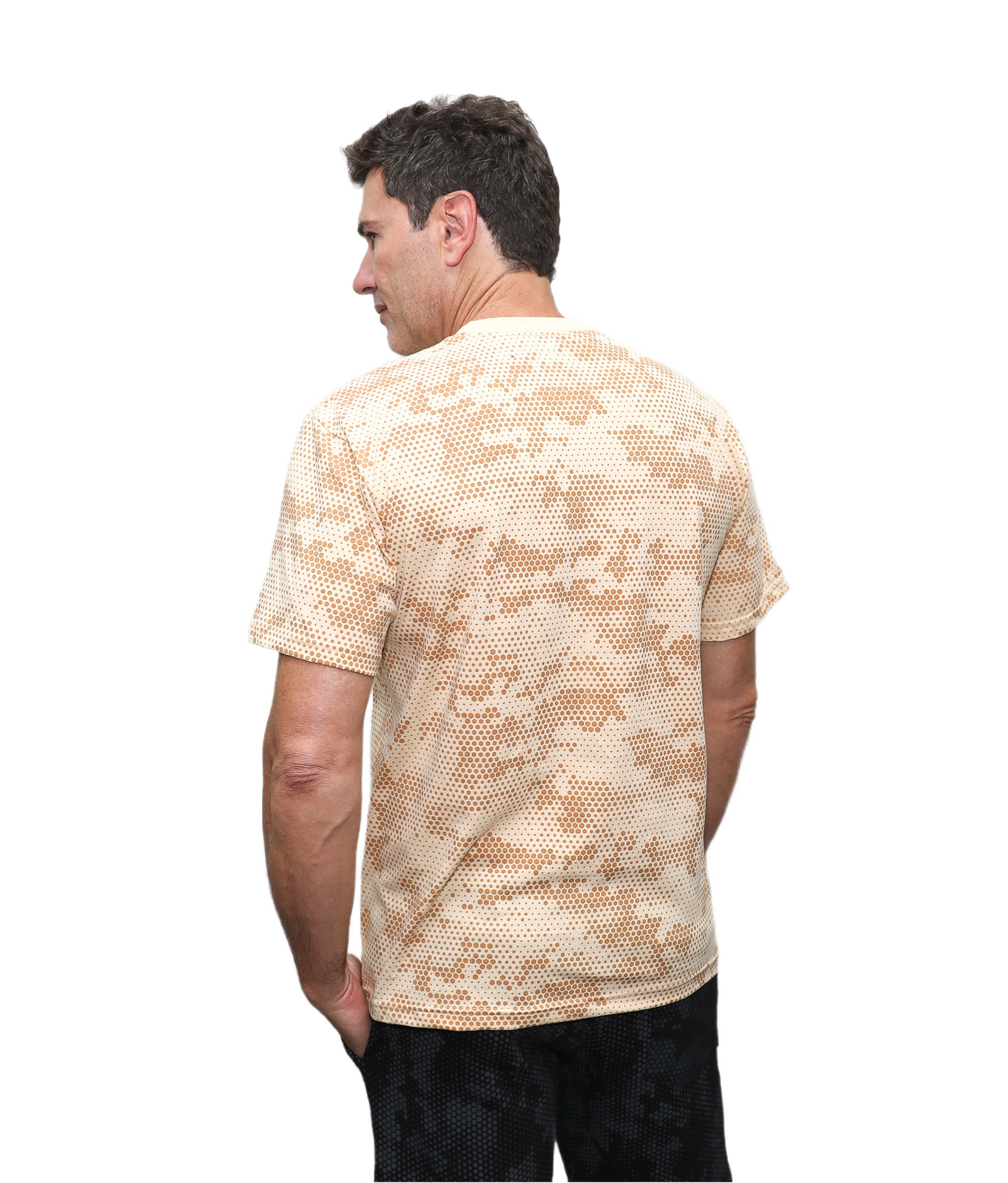 Camiseta Bad Boy Camo Cor Areia